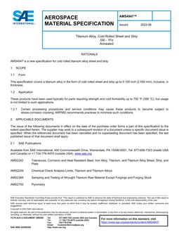 SAE AMS4947 PDF - Engineering Standards Download